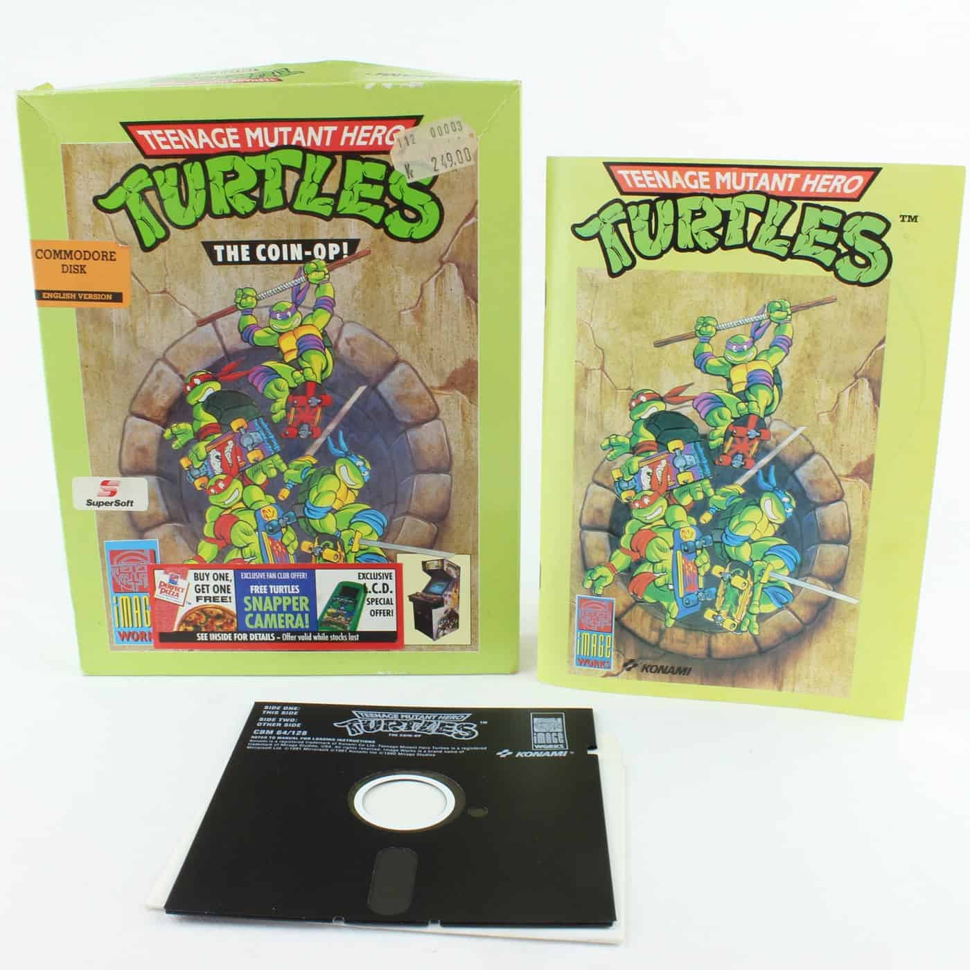 Teenage Mutant Hero Turtles: The Coin-Op! (Commodore 64 - Disk)