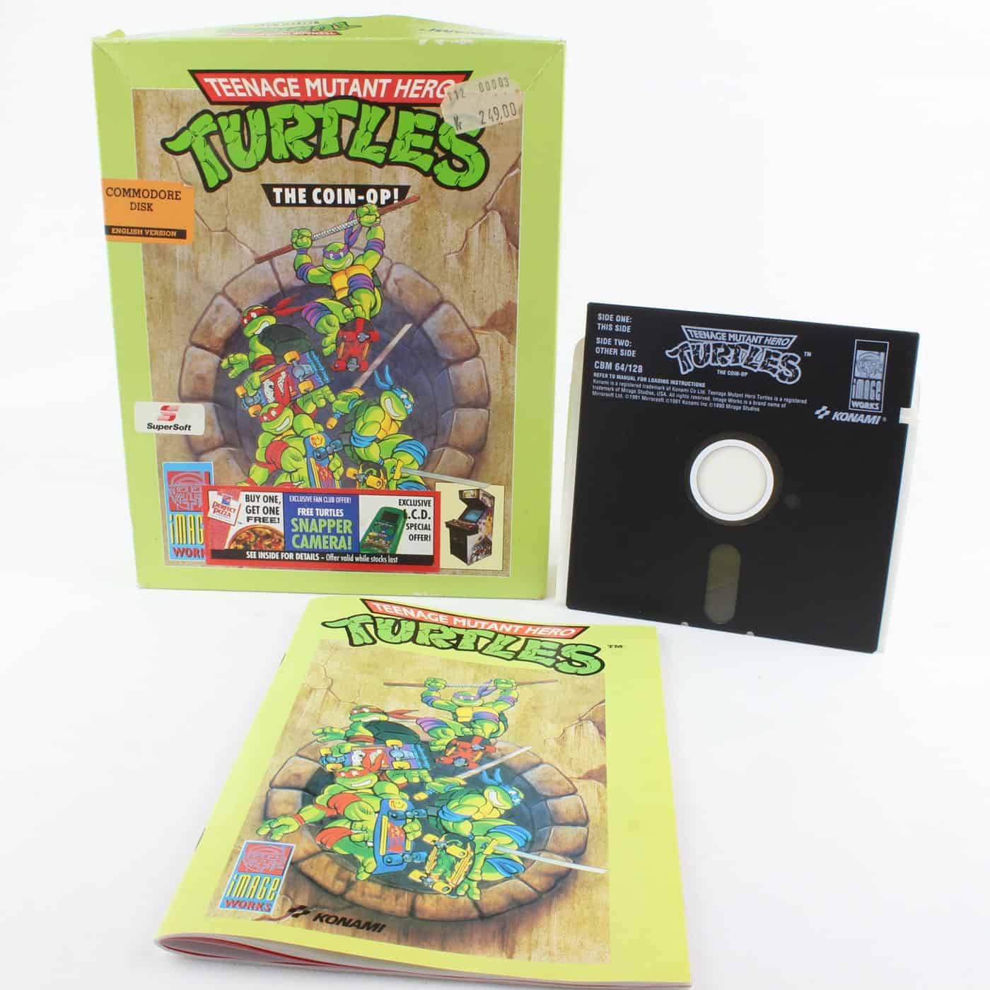 Teenage Mutant Hero Turtles: The Coin-Op! (Commodore 64 - Disk)