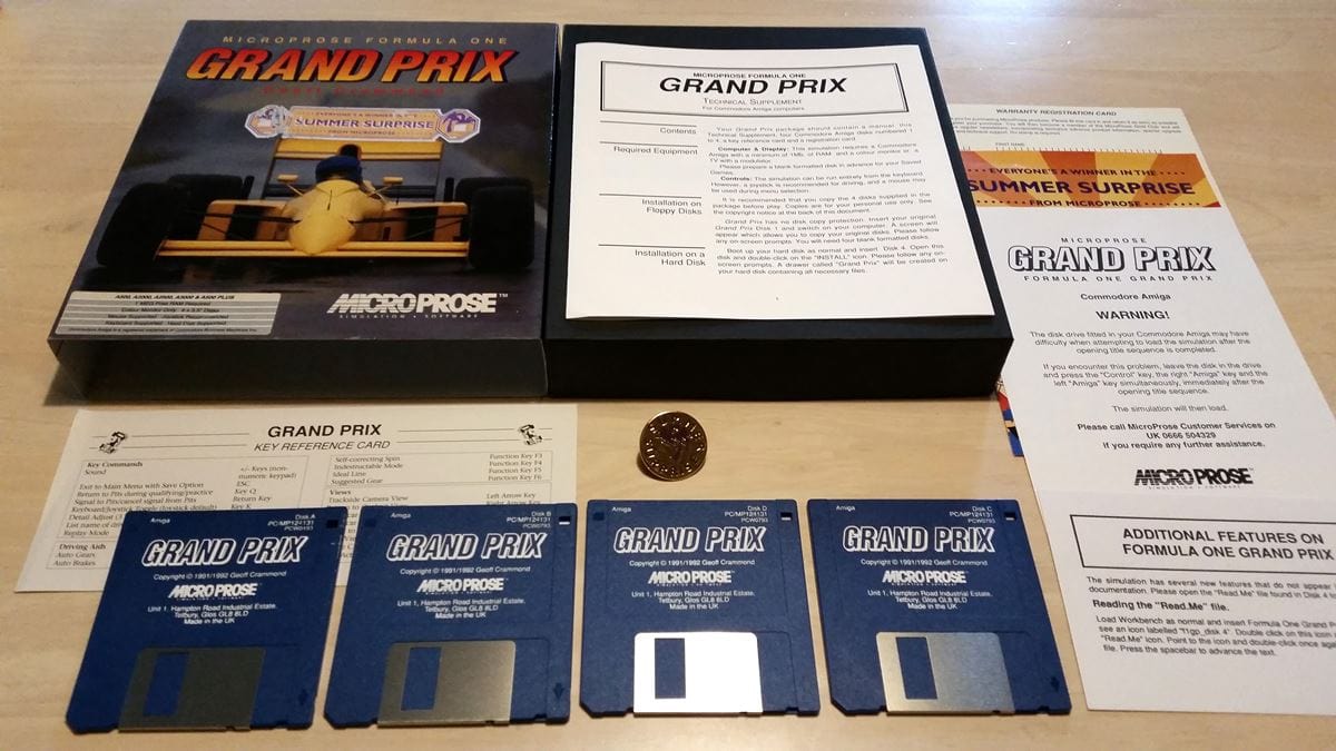 Microprose Formula One Grand Prix (Amiga, Big Box) - WTS Retro
