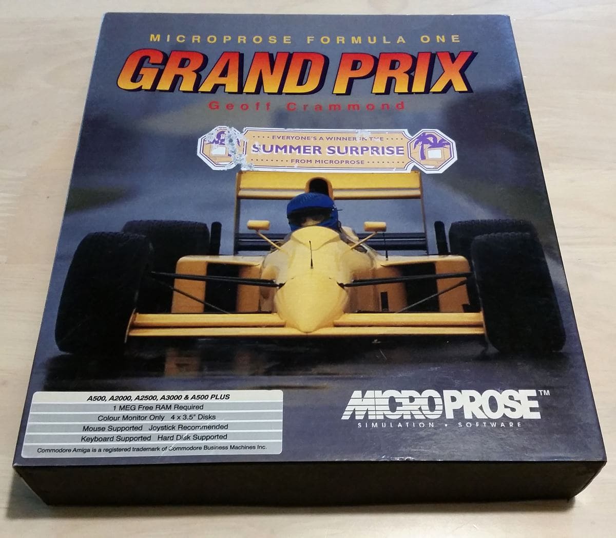 Microprose Formula One Grand Prix (Amiga, Big Box) - WTS Retro
