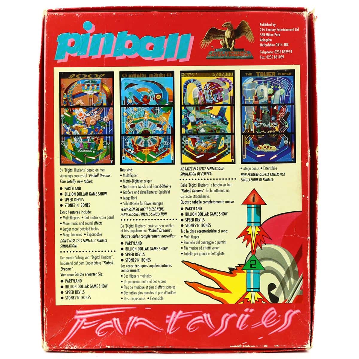 Pinball Fantasies (Amiga, Big Box) - WTS Retro - Køb her