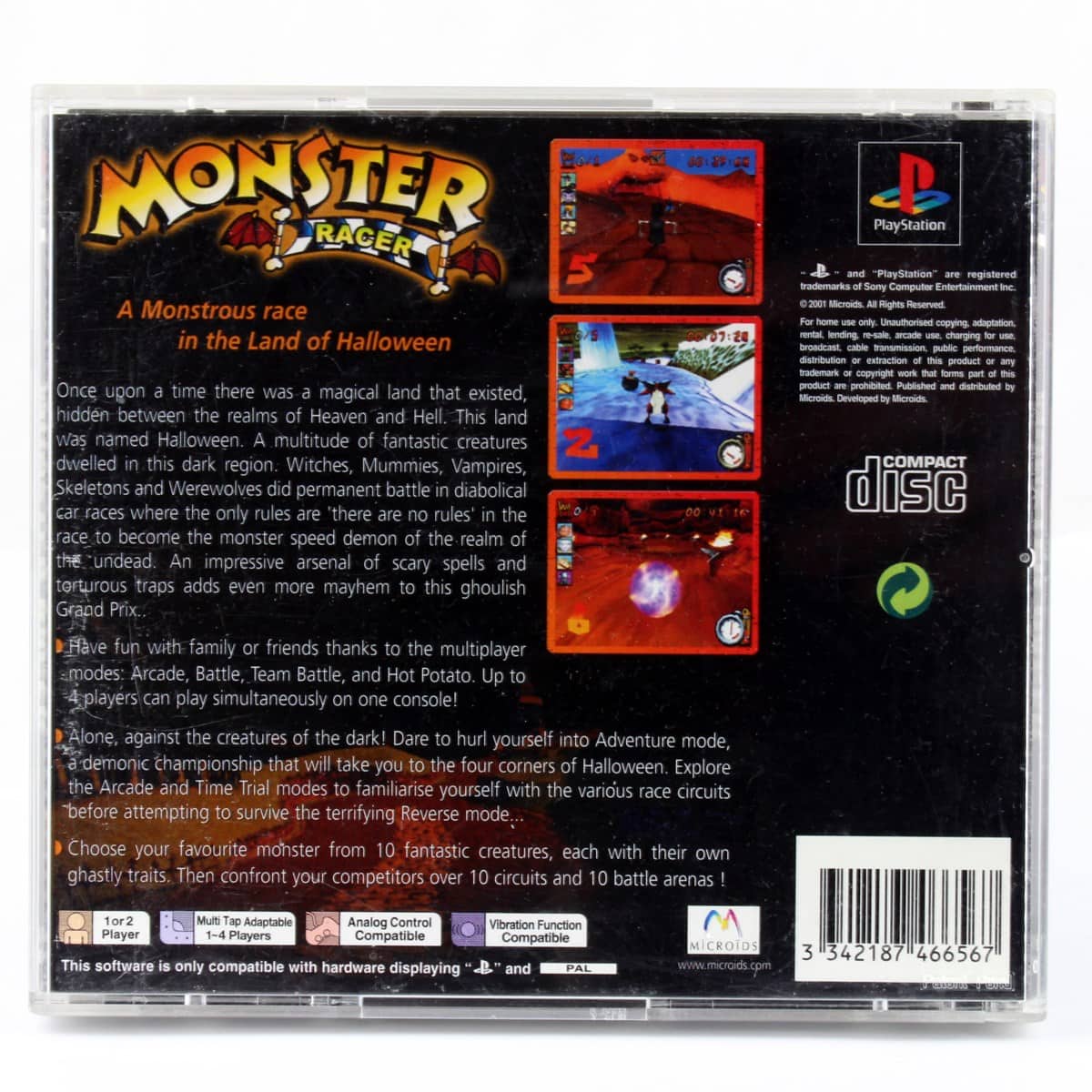 Monster Racer (PS1) - WTS Retro - Køb spillet her