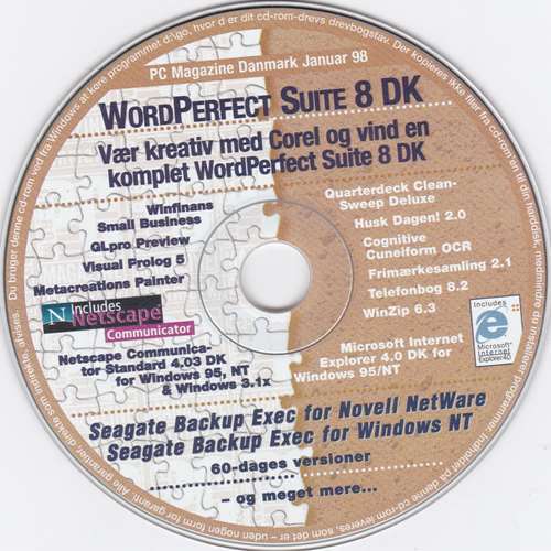 WordPerfect Suite 8 DK (PC Magazine Danmark Januar 08)