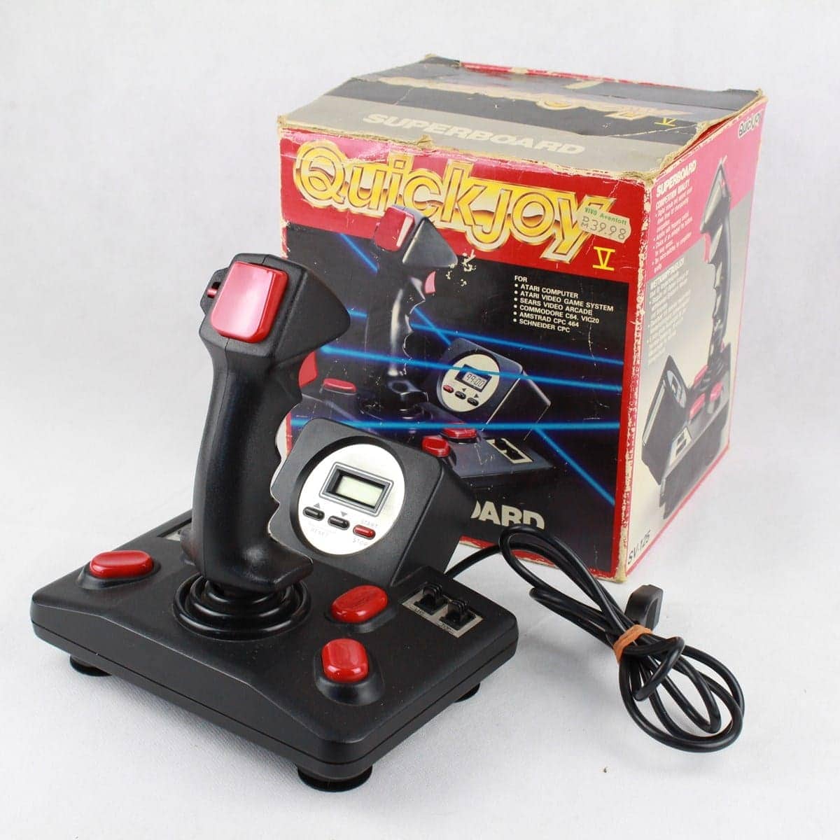 QuickJoy V SuperBoard Joystick til Amiga, Commodore, Atari og Sinclair