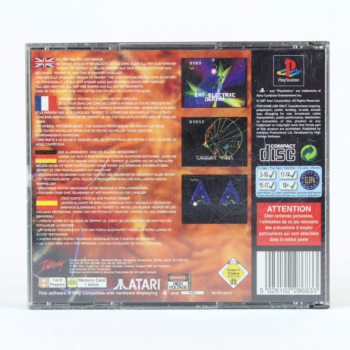 Tempest X3 (PS1) - Brugt spil - WTS Retro - Køb her