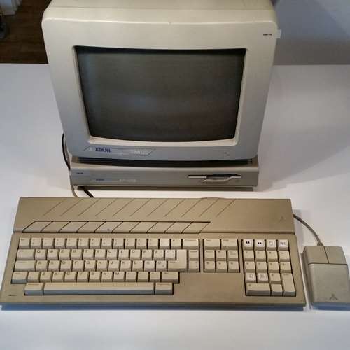 Atari Mega ST4 m. keybord og mus + Atari SM124 Monitor