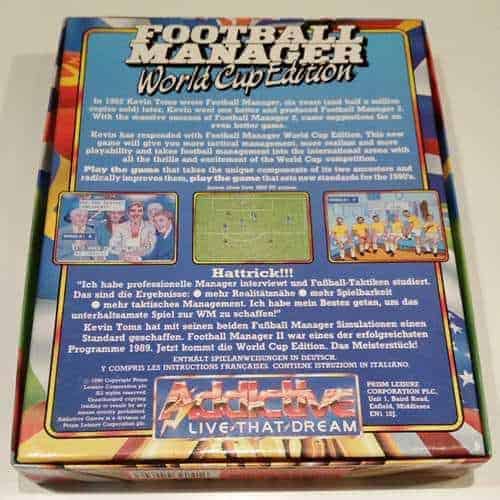 Football Manager: World Cup Edition 1990 (Commodore 64 - Disk)