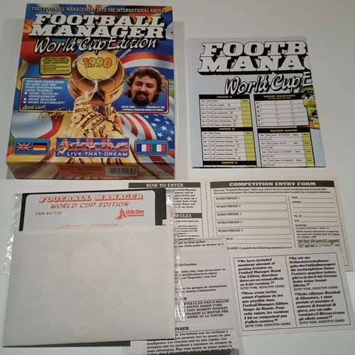 Football Manager: World Cup Edition 1990 (Commodore 64 - Disk)