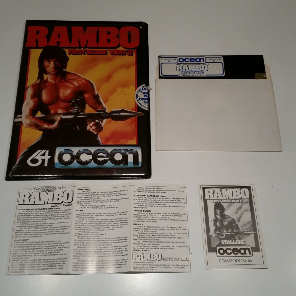 Rambo: First Blood Part II (Commodore 64, Disk) - WTS Retro