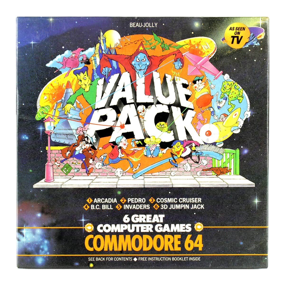 Value Pack - 6 Great Computer Games (C64 Cassette) - WTS Retro