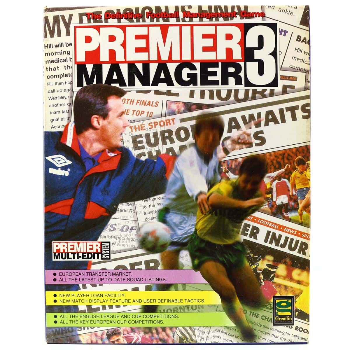 Premier Manager 3 (Amiga, Big Box) - WTS Retro - Køb her