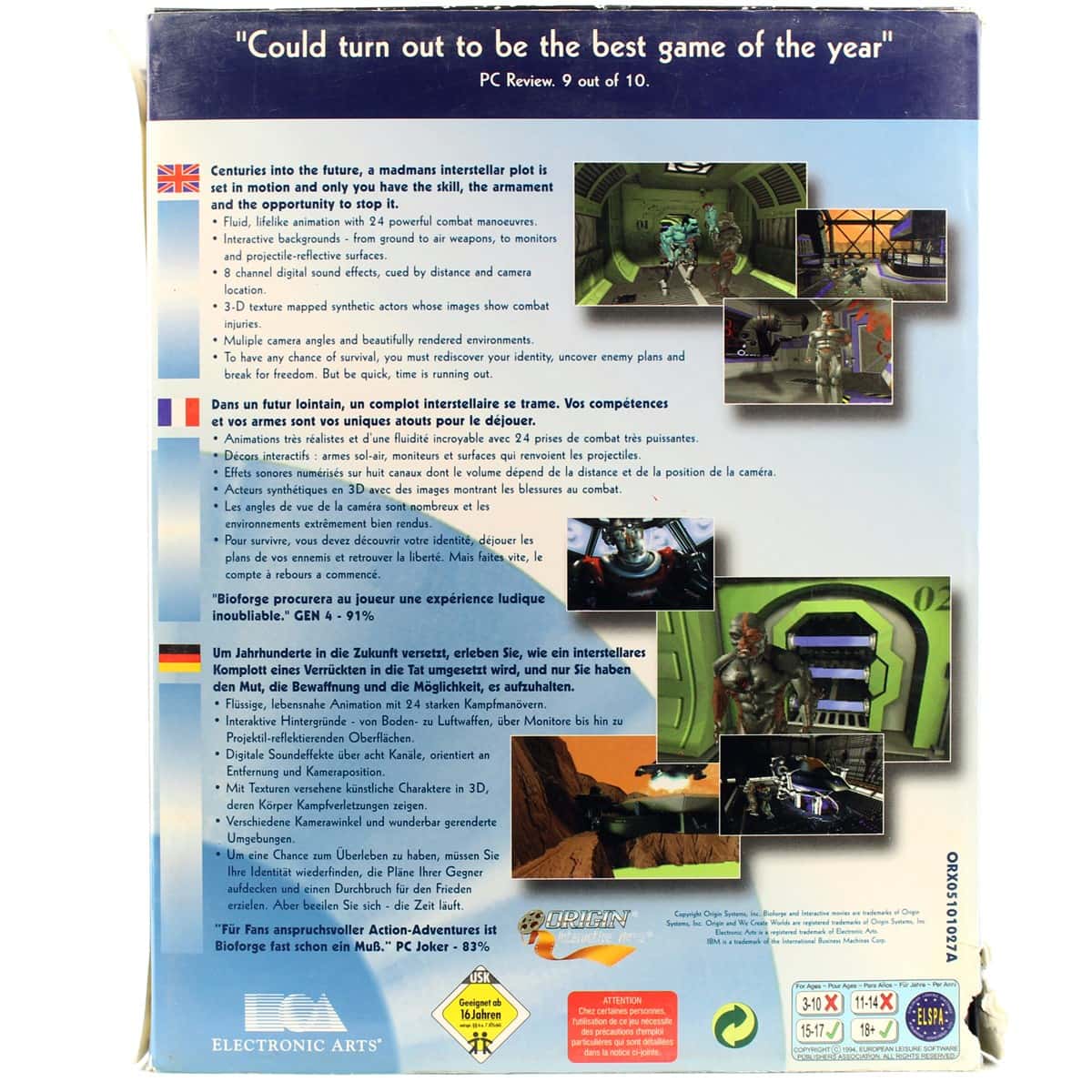 BioForge (PC Big Box - EA Classics) - WTS Retro - Køb spillet her