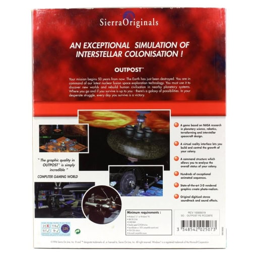 Outpost (PC Big Box - Sierra Originals) - WTS Retro - Køb her