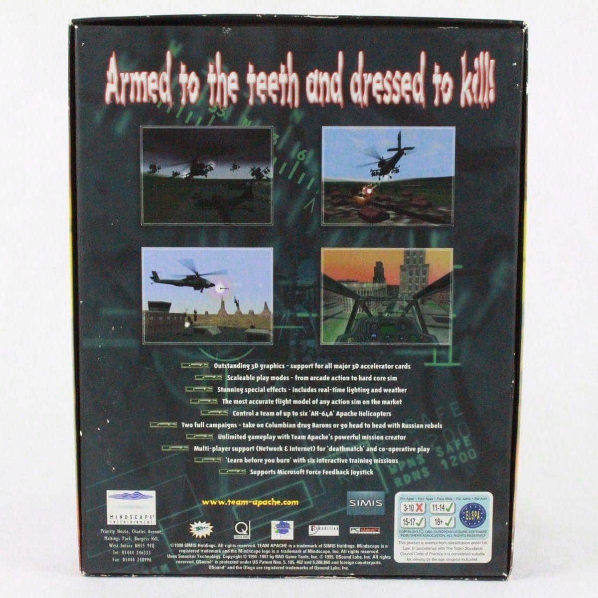 Team Apache (PC Big Box, 1998, Simis)