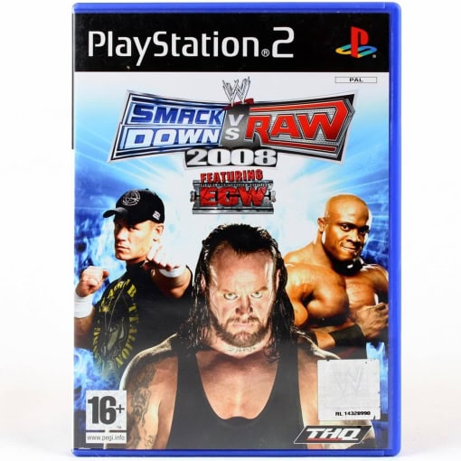 WWE Smackdown vs. Raw 2008 (PS2) - Brugt spil - WTS Retro