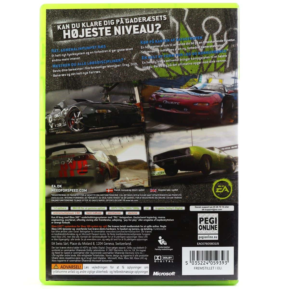 Need for Speed: ProStreet (Xbox 360) - WTS Retro - Køb spillet her