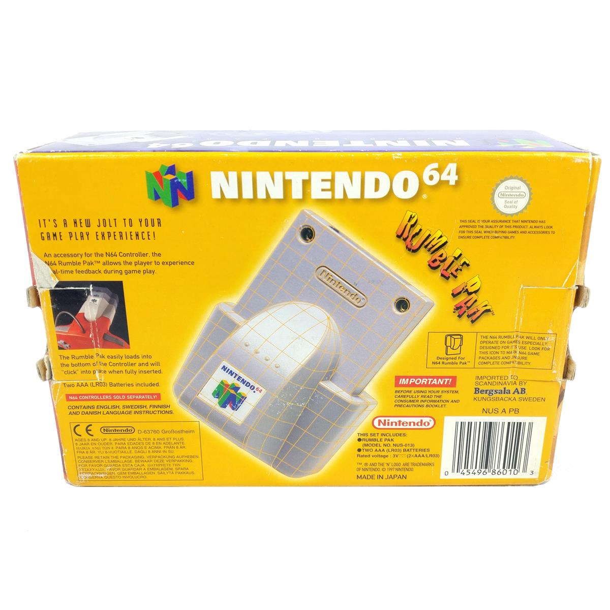 Nintendo 64 Rumble Pak (Boxed) - WTS Retro - Køb her