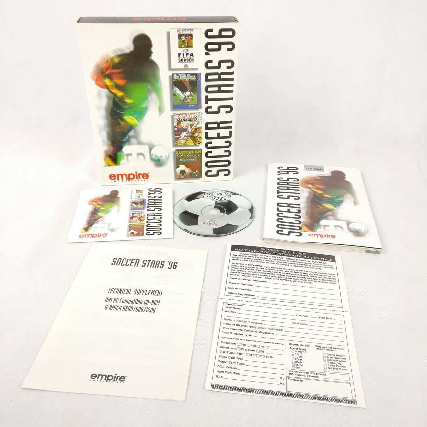 Soccer Stars '96 (PC Big Box, 1995, Empire Interactive)