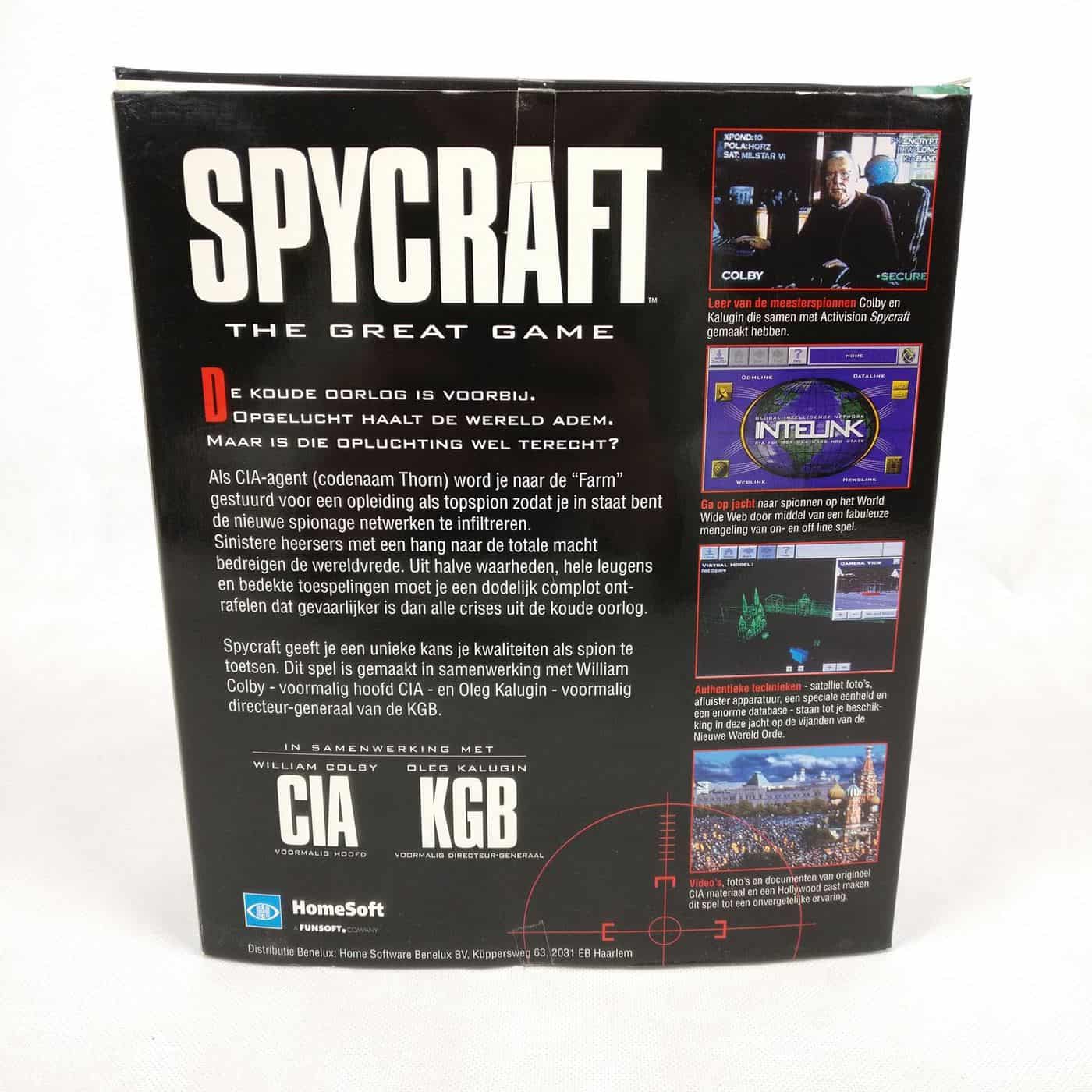 Spycraft: The Great Game (PC Big Box, 1996, Activision, Hollandsk udgave)