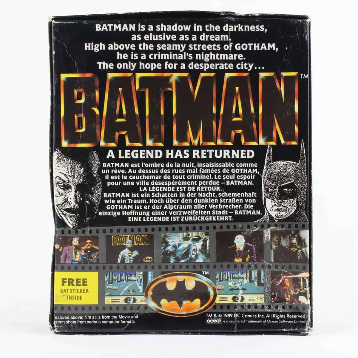 Batman: The Movie til Commodore 64 (Disk) - Brugt C64 spil