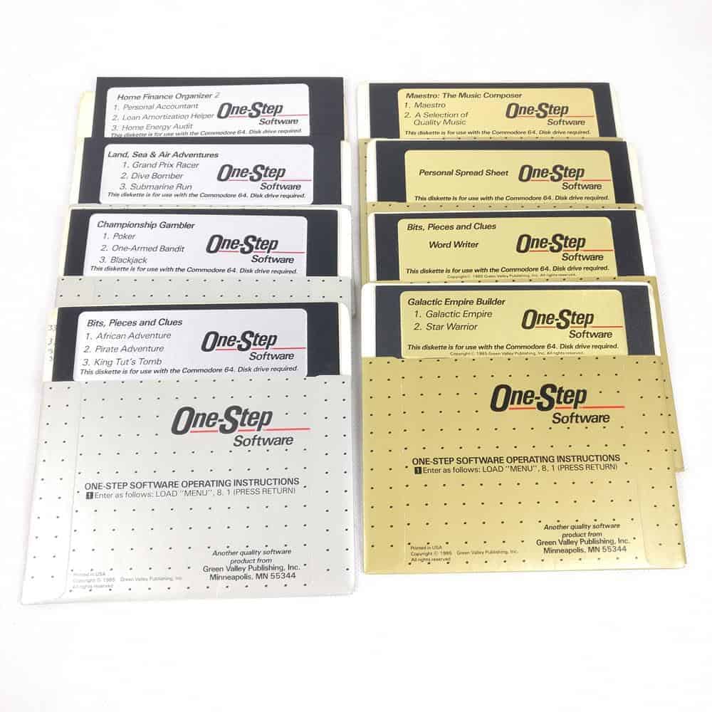 One-Step Software (Commodore 64) African Adventure, Pirate Adventure