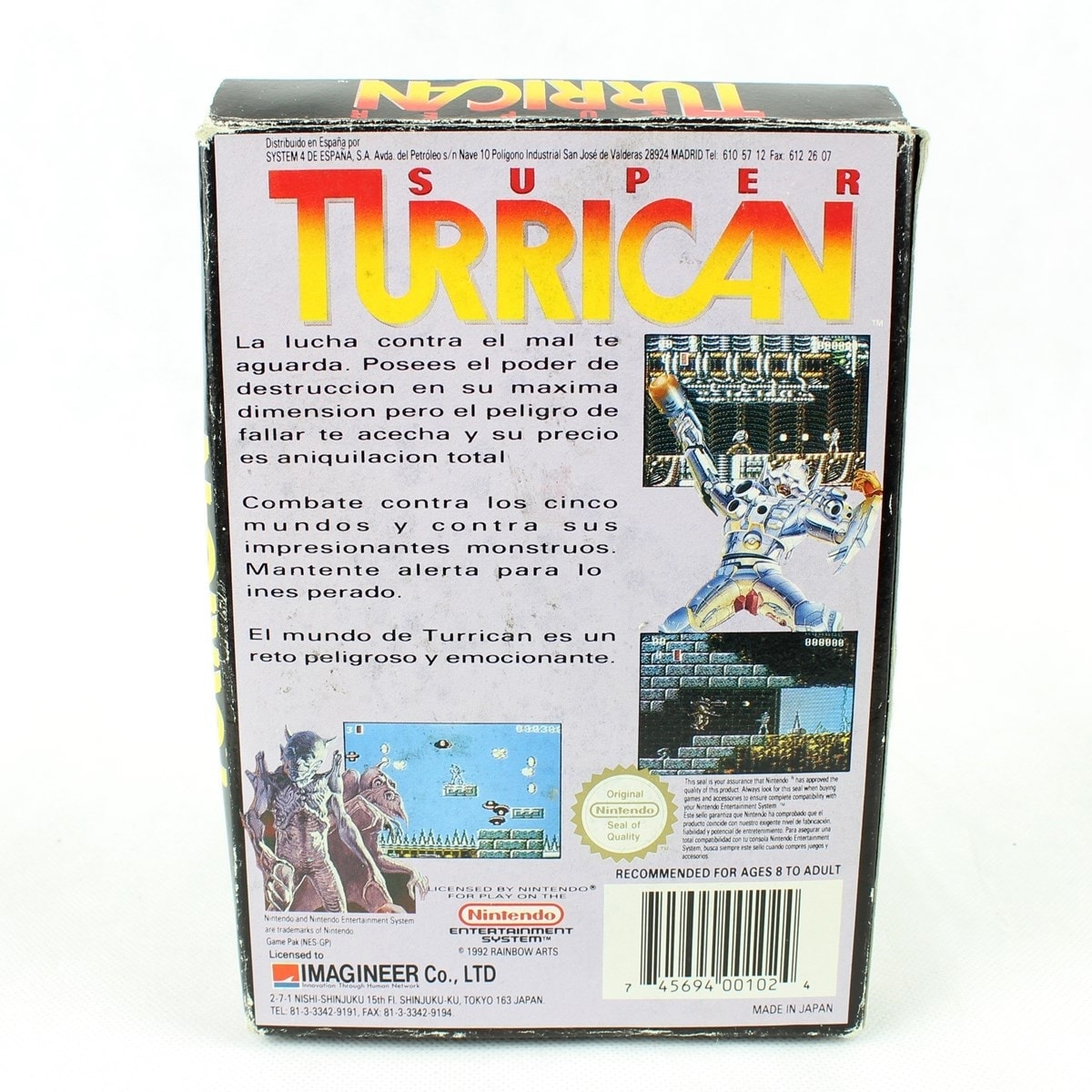 Super Turrican (Nintendo NES, CIB, PAL-B, ESP) - WTS Retro