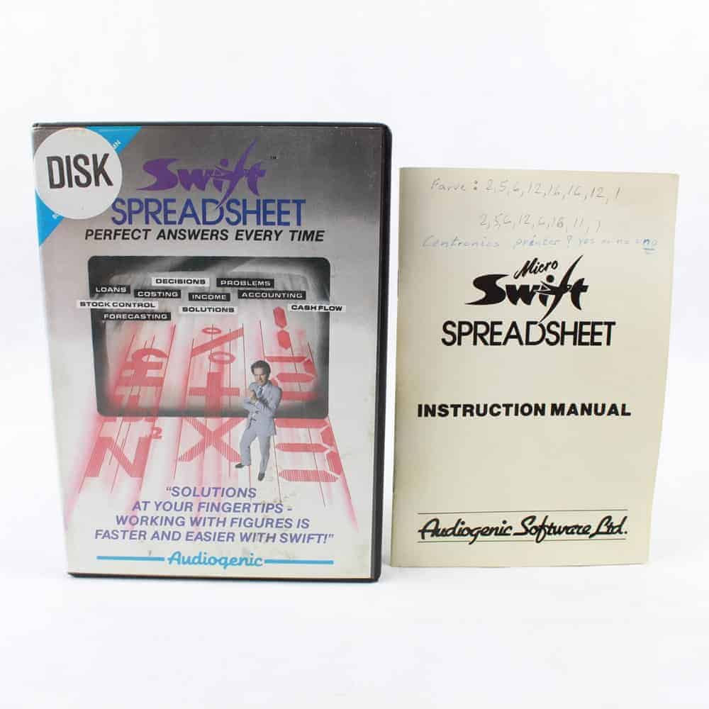 Swift Spreadsheet (C64/C128 - Kasse + manual)