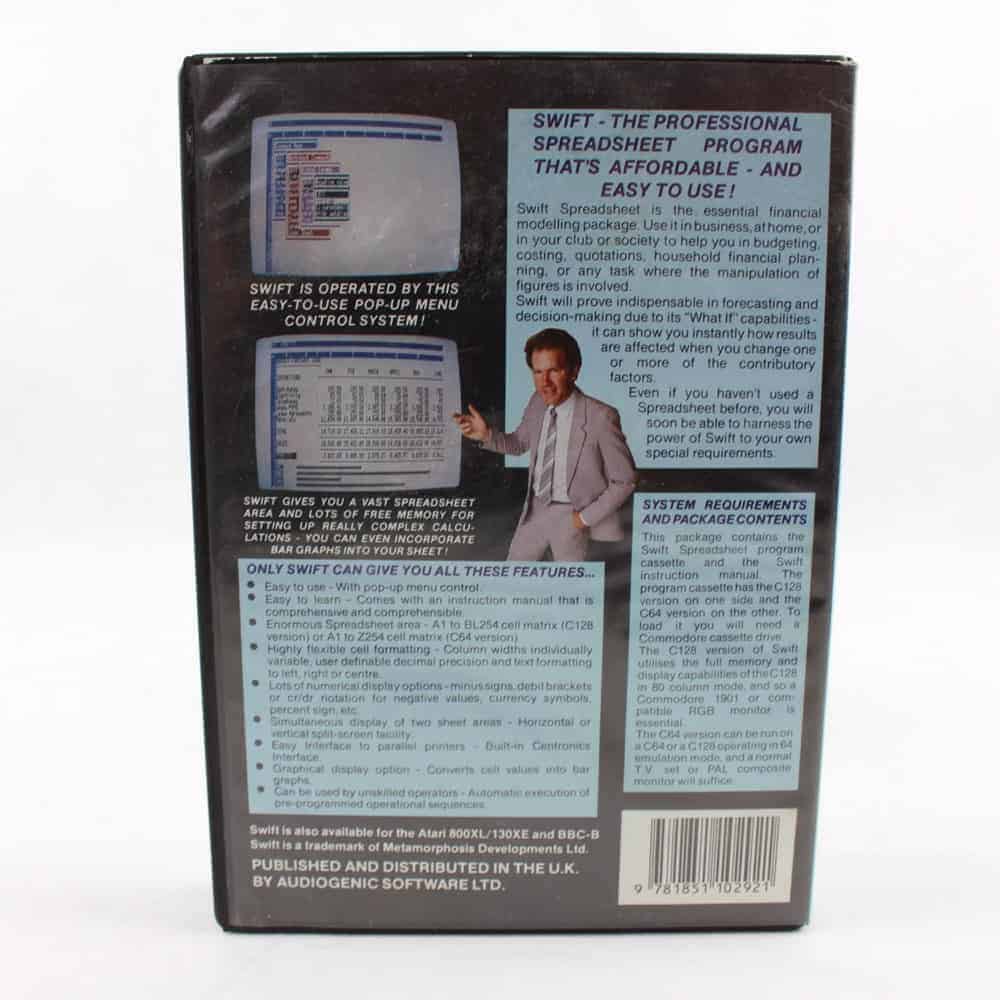 Swift Spreadsheet (C64/C128 - Kasse + manual)