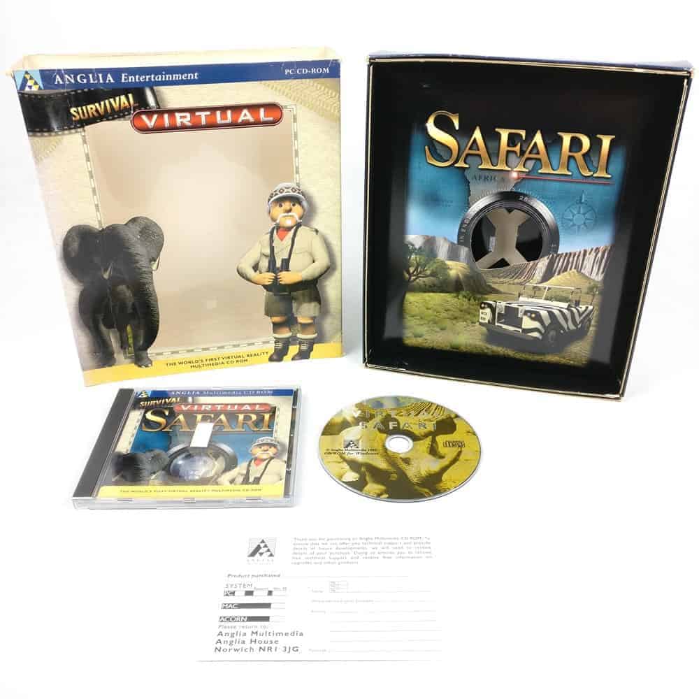 Virtual Safari (PC Big Box, 1996, Tele Virtual / Anglia Entertainment)