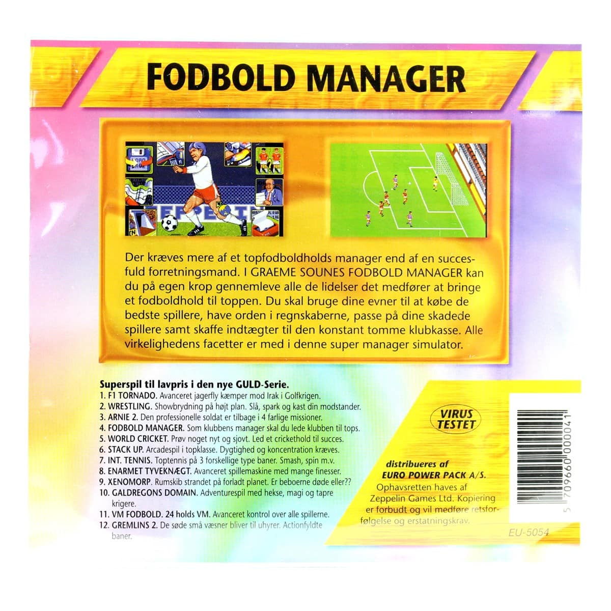 Fodbold Manager / Soccer Manager (Amiga, Euro Power Pack)