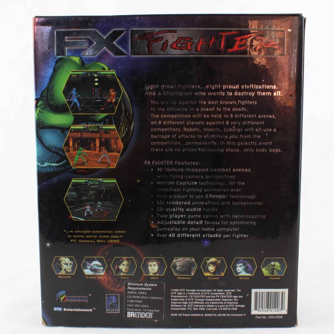 FX Fighter (PC Big Box, 1995, Argonaut Software)