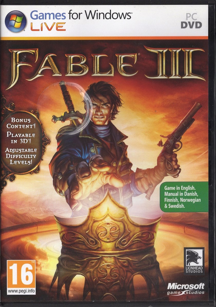 Fable III (PC) - WTS Retro - Køb spillet her