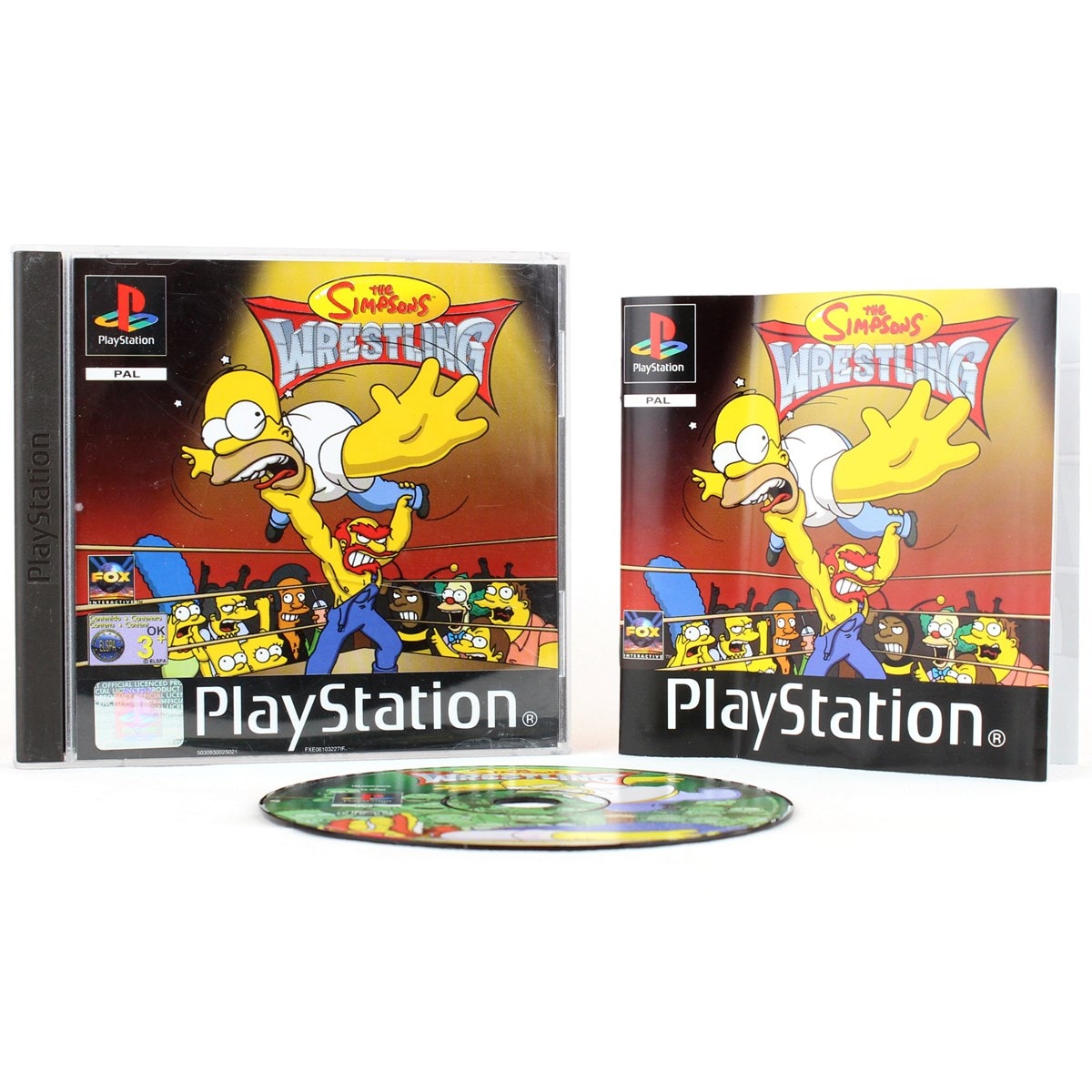The Simpsons Wrestling (PS1) - WTS Retro - Køb spillet her