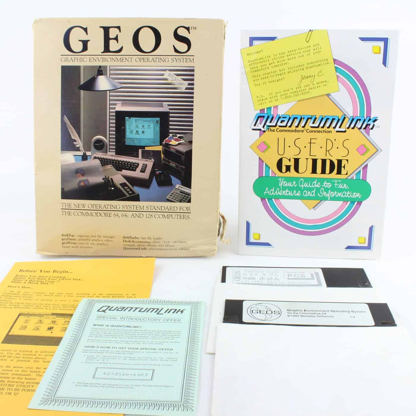 GEOS til Commodore 64/128 på disk - Brugt C64 Software