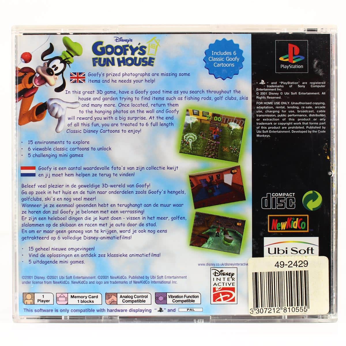 Disney's Goofy's Fun House (PS1) - WTS Retro - Køb spillet her