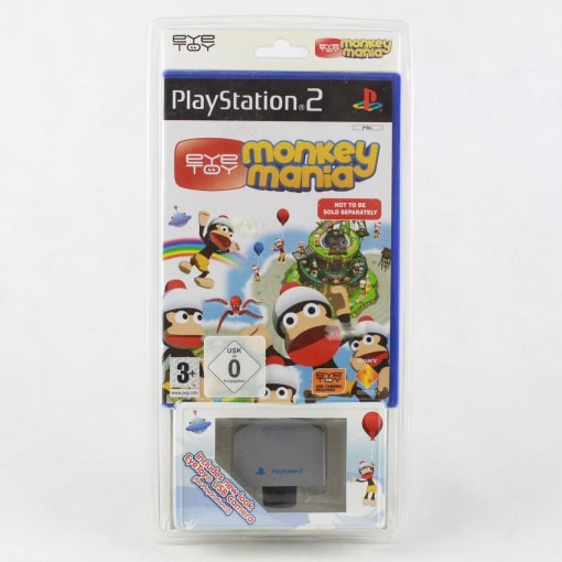 EyeToy: Monkey Mania inkl. kamera (PS2) - Nyt og ubrugt