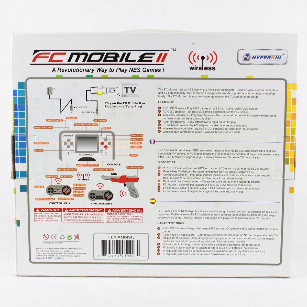 Hyperkin FC Mobile II konsol til Nintendo NES spil