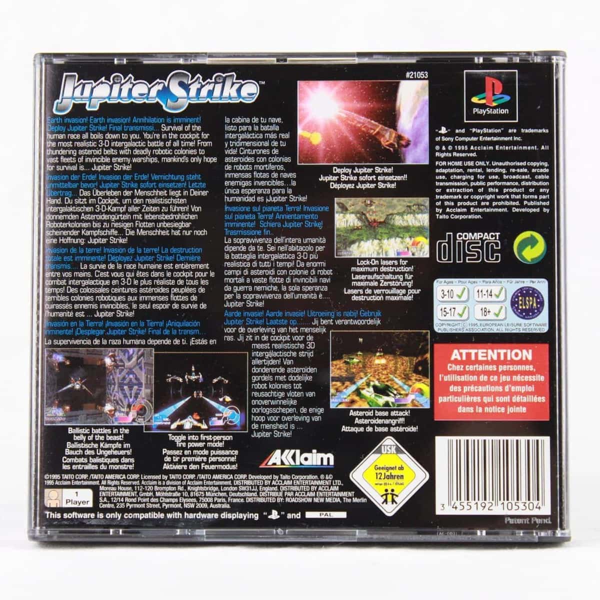 Jupiter Strike (PS1) - WTS Retro - Køb spillet her