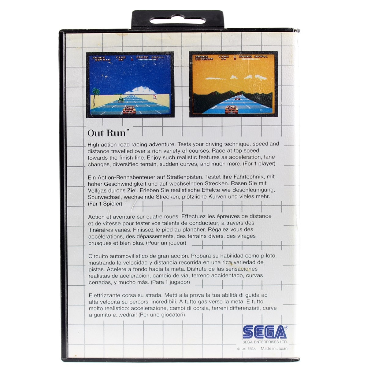 OutRun (SEGA Master System) - WTS Retro - Køb spillet her