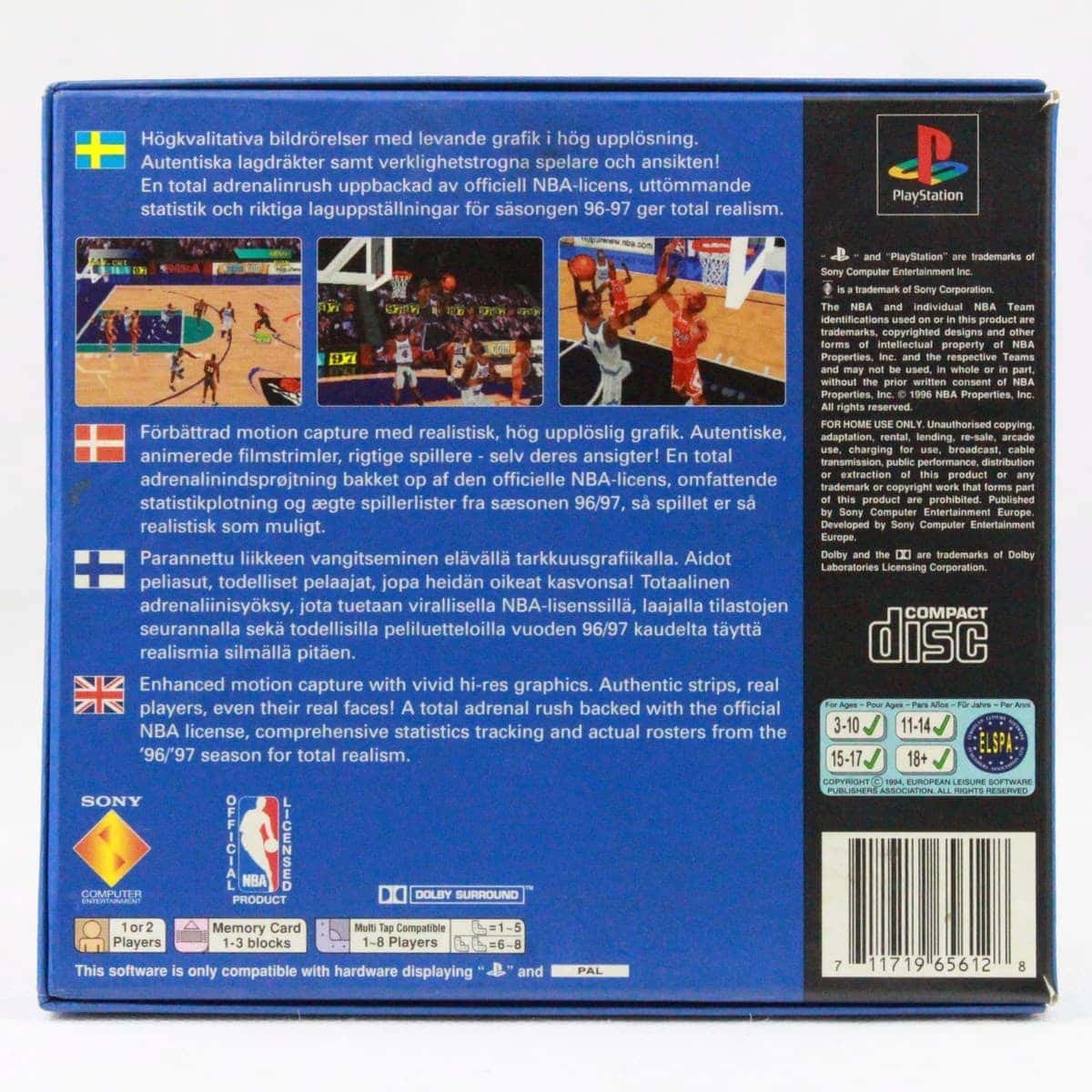 Total NBA '97 (PS1) - Brugt PS1 spil - WTS Retro