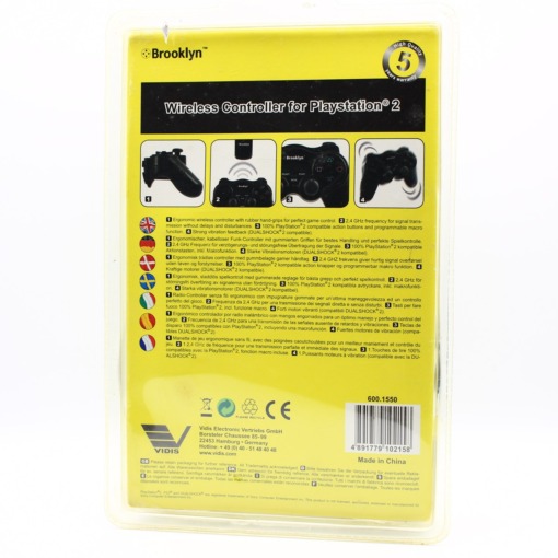 Brooklyn Trådløs Controller til Playstation 2 (Ny) - WTS Retro - Køb her