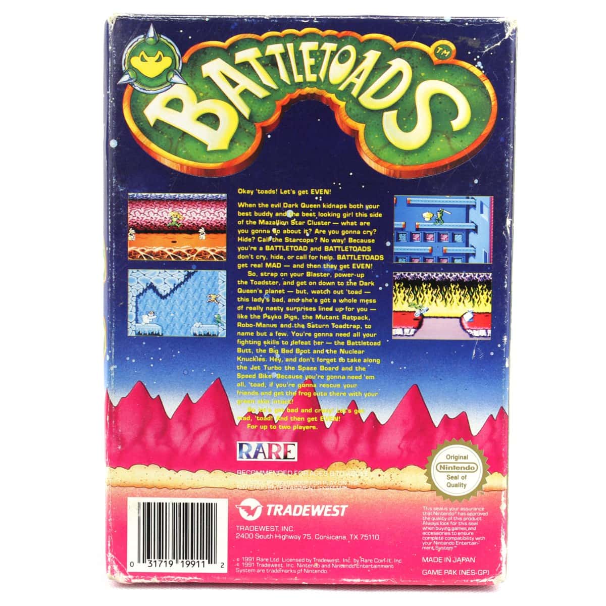 Battletoads (Nintendo NES, Boxed, PAL-B, SCN) - WTS Retro