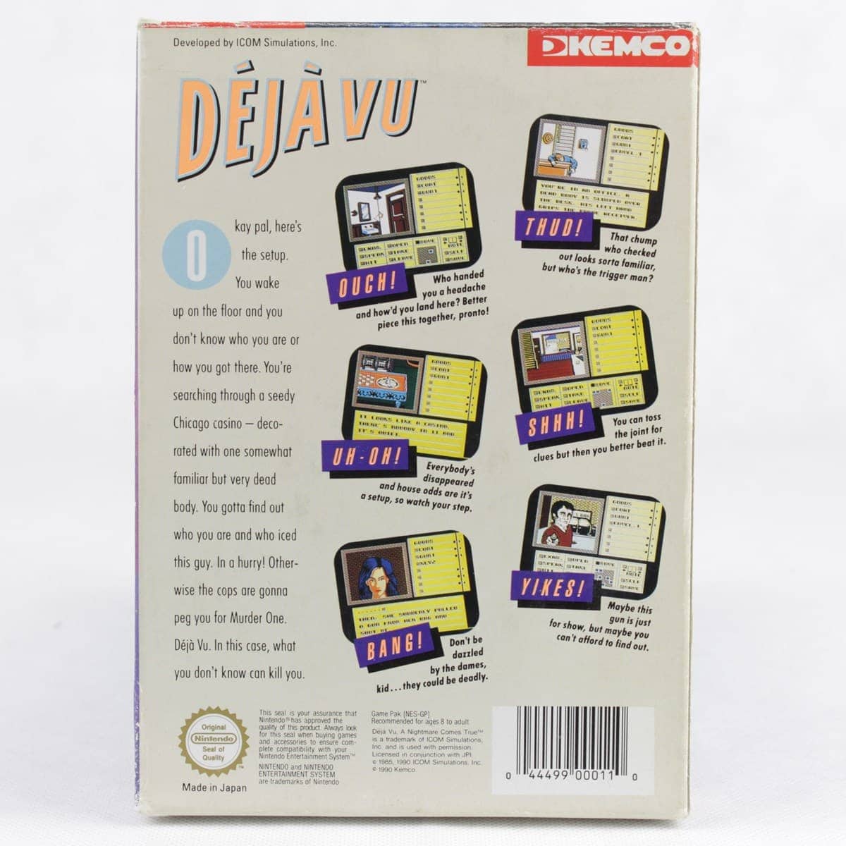 Deja Vu (Nintendo NES, Boxed, PAL-B, SWE) - WTS Retro