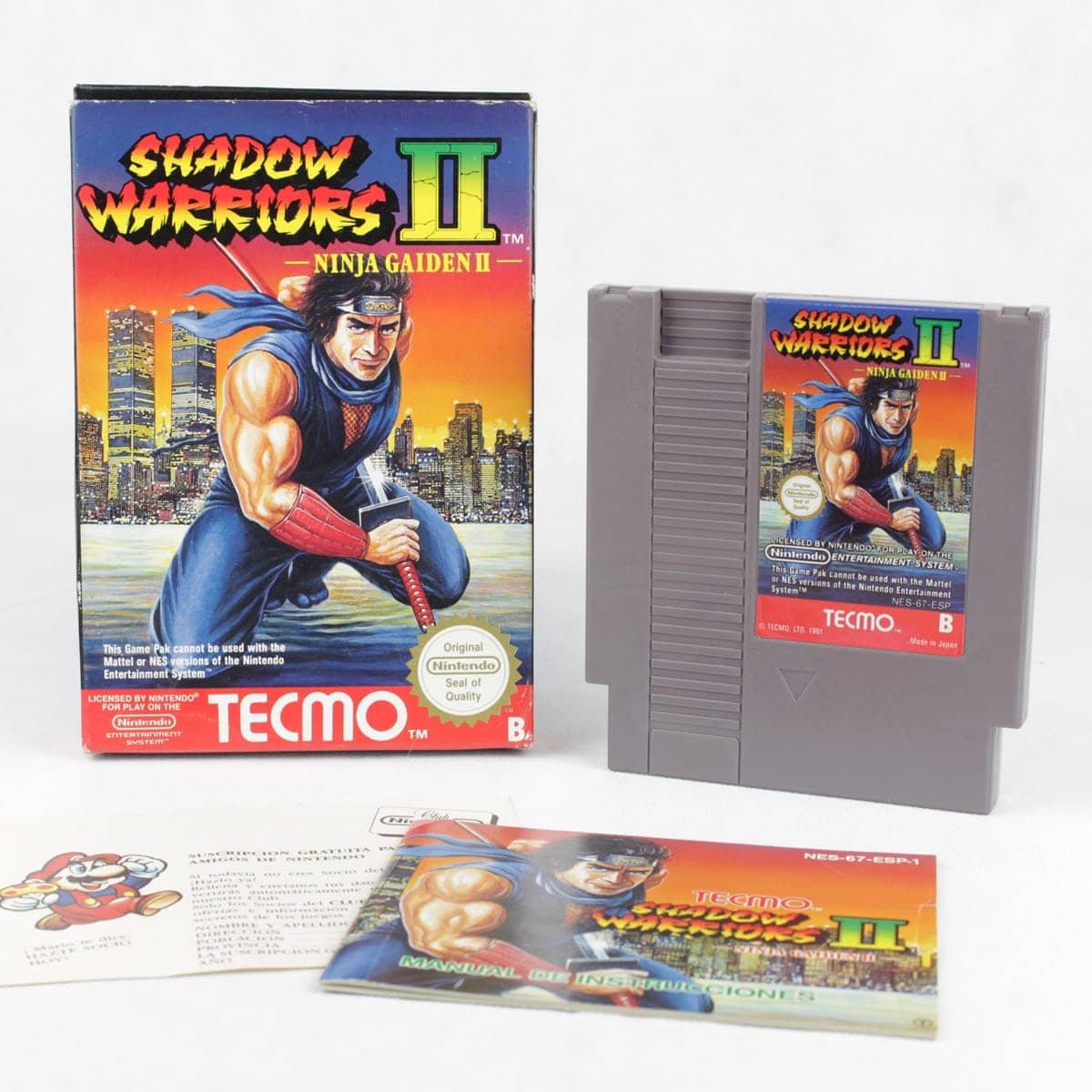 Shadow Warriors II / Ninja Gaiden II (Nintendo NES, Boxed, PAL-B)
