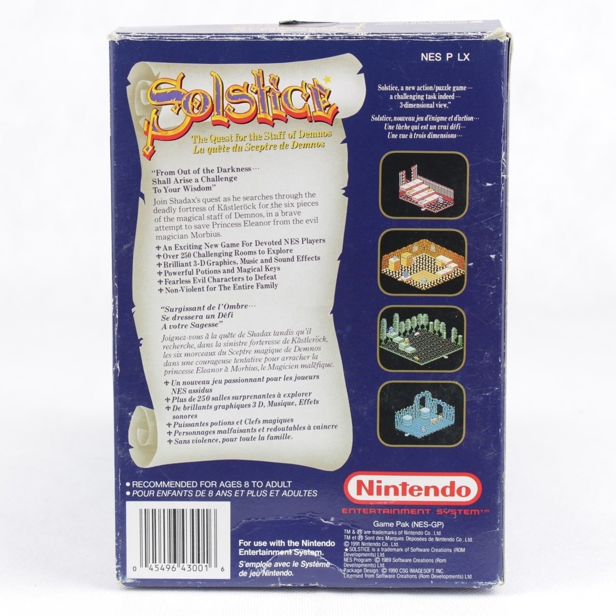 Solstice: The Quest for the Staff of Demnos (Nintendo NES, Boxed, PAL-B ...