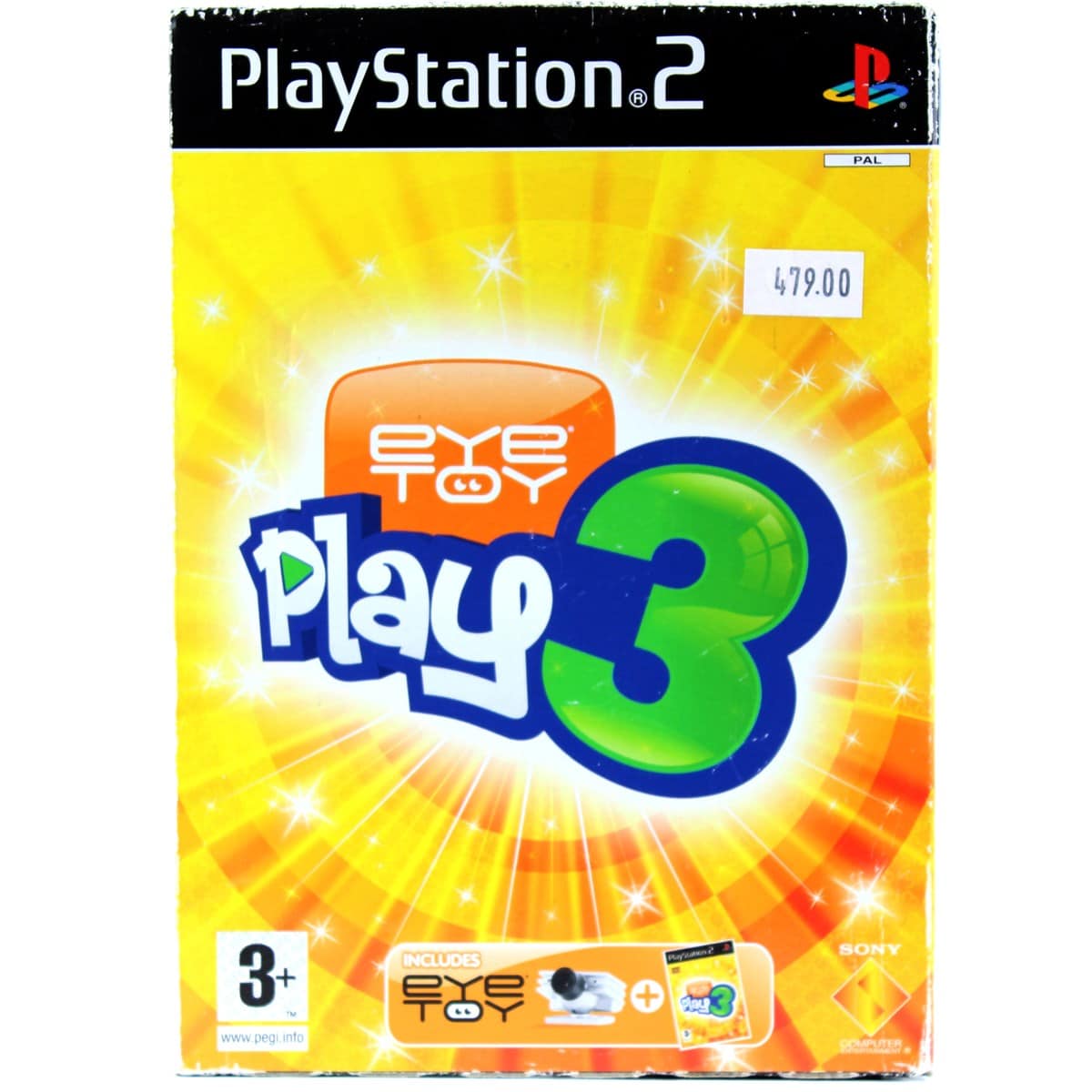EyeToy: Play 3 + EyeToy Kamera (PS2) - WTS Retro - Køb her