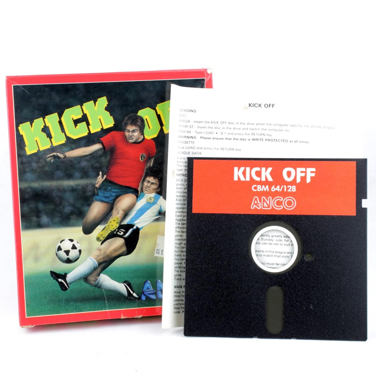 Kick Off (Commodore 64, Disk) - WTS Retro - Køb her