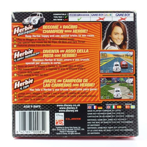 Herbie: Fully Loaded (Game Boy Advance) - WTS Retro - Køb spillet her