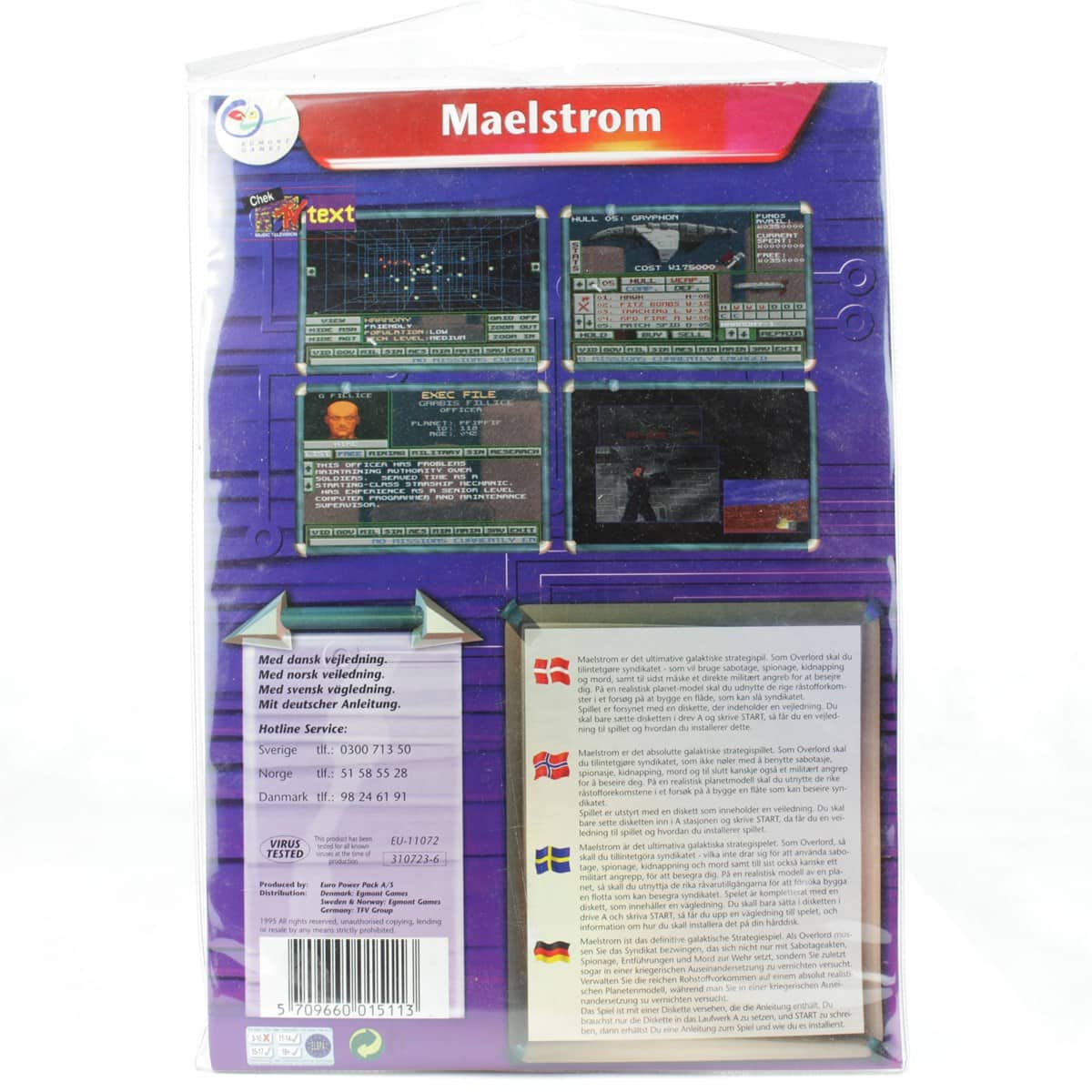 Maelstrom (PC/DOS, 3.5" Floppy Disk, Euro Power Pack) - WTS Retro