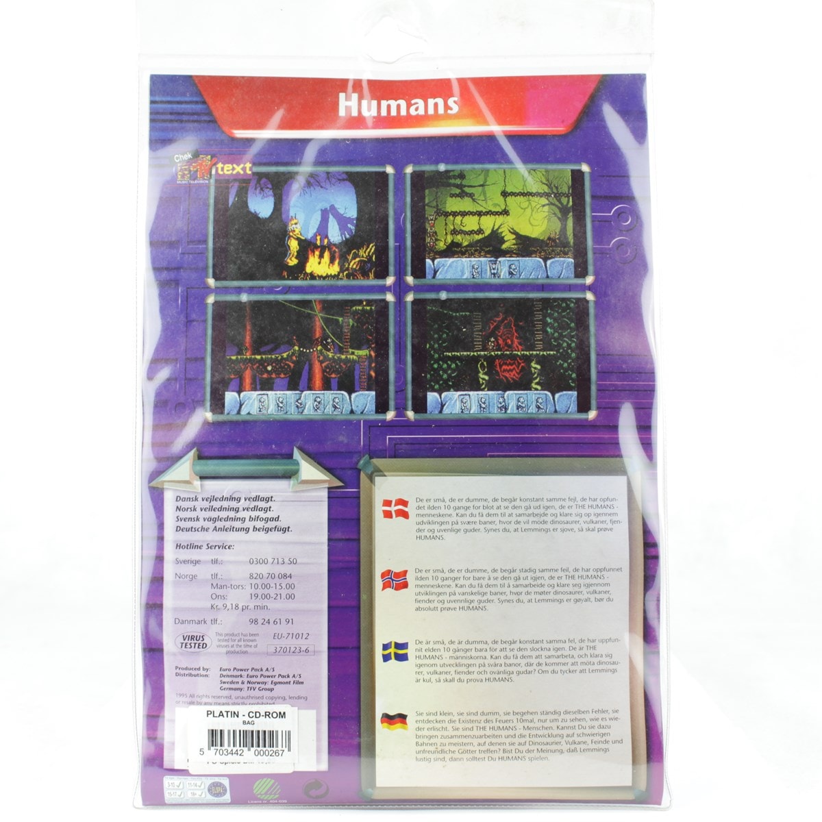 The Humans (PC/DOS, CD-Rom, Euro Power Pack) - WTS Retro